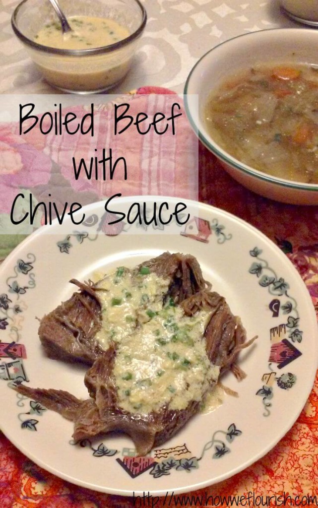 Boiled Beef with Chive Sauce (Rindfleisch mit Schnittlauchsosse)